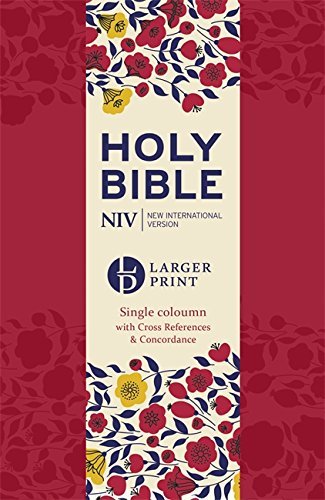 NIV Larger Print Compact Single Column Reference Bible: Hardback by ...