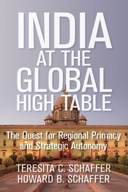 India at the Global High Table: The Quest for Regional Primacy and ...