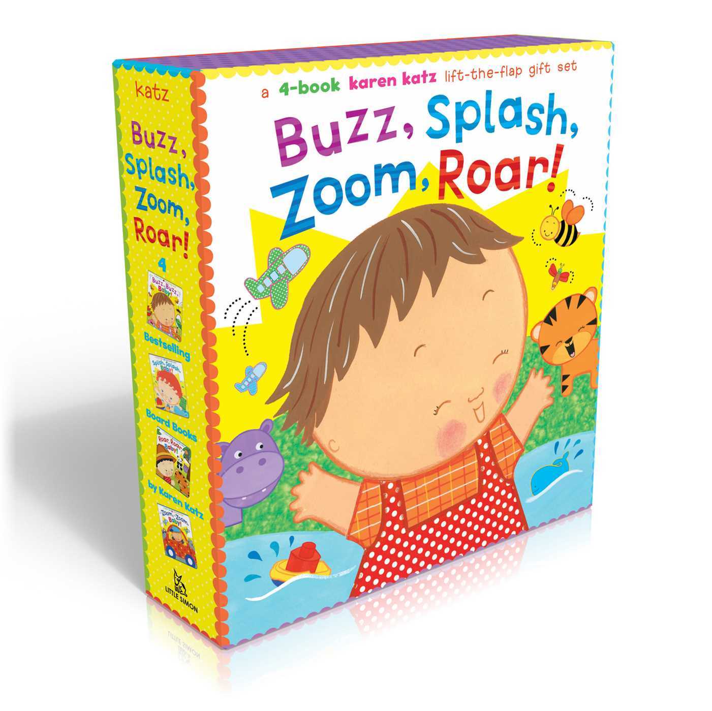 Buzz, Splash, Zoom, Roar! (Boxed Set): 4-book Karen Katz Lift-the-Flap ...
