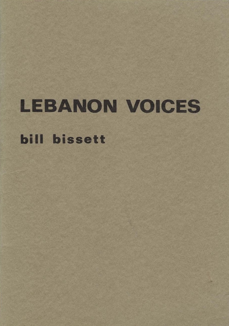 Lebanon Voices by Bill Bissett | Goodreads
