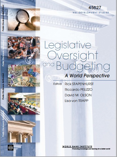 Legislative Oversight and Budgeting: A World Perspective. Wbi ...