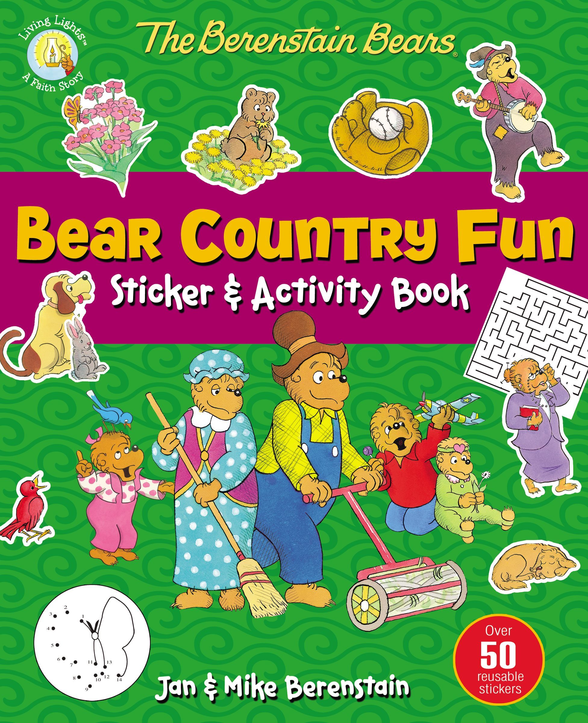 The Berenstain Bears Bear Country Fun Sticker and Activity Book by Jan ...