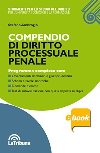 Compendio di diritto processuale penale by Stefano Ambrogio | Goodreads