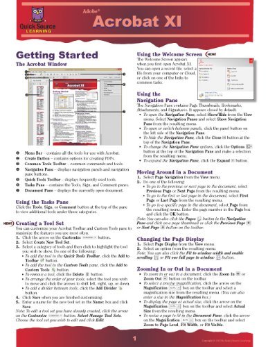 Acrobat XI Quick Source Reference Guide by Quick Source | Goodreads