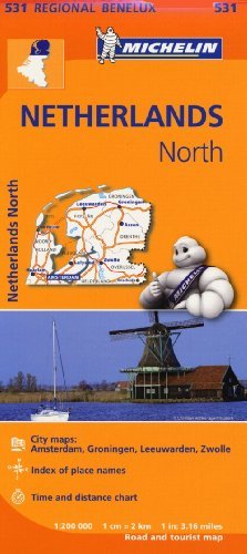 North Netherlands Regional Map 531 by Guides Touristiques Michelin ...