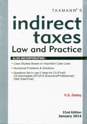 Indirect Taxes Law and Practice by V.S. Datey | Goodreads