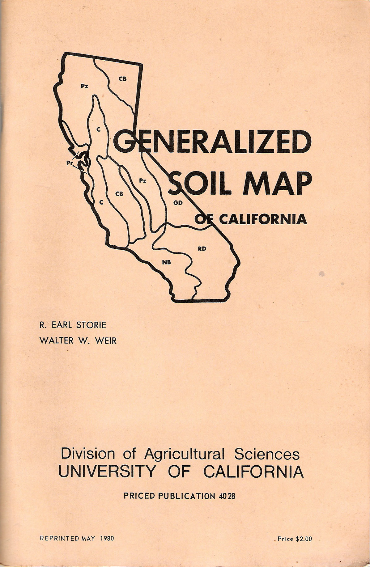Generalized Soil Map of California by R. Earl Storie | Goodreads