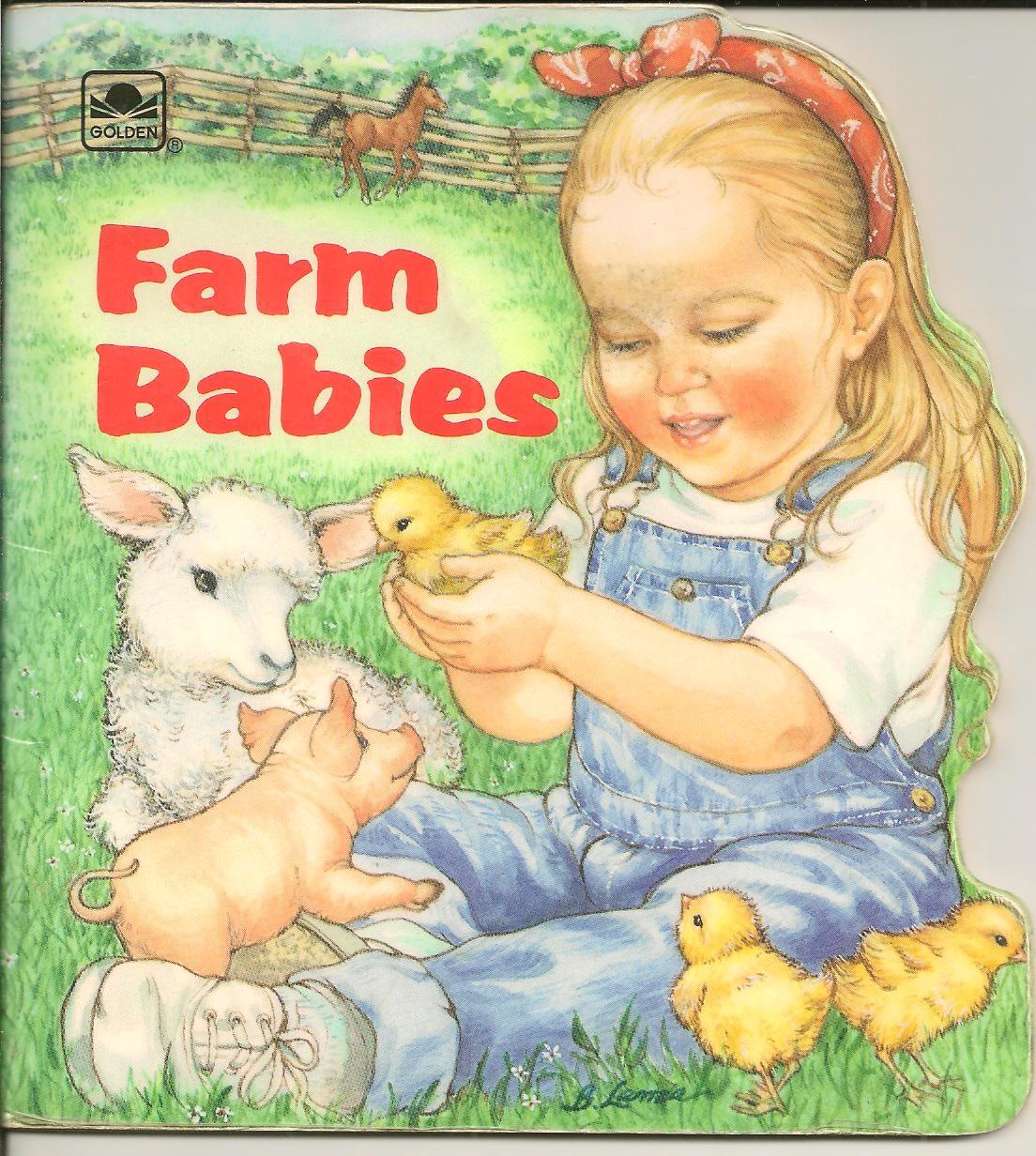 Farm Babies (a Golden Little Super Shape Book) by Janet B. Campbell ...