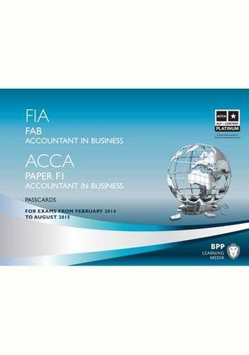 FIA Foundations of Accountant in Business FAB (ACCA F1): Passcards by ...