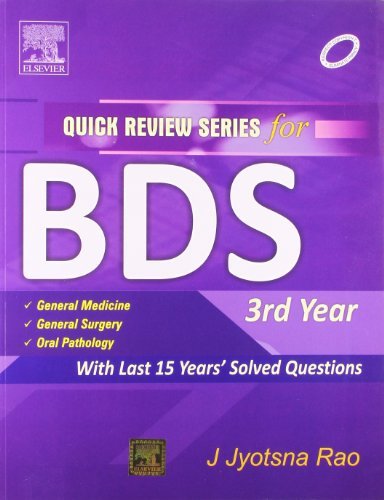 Quick Review Series for BDS 3rd Year by J. Jyotsna Rao | Goodreads