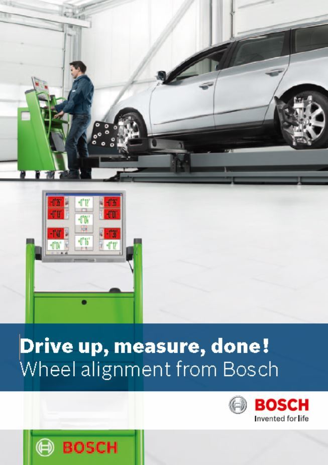 Drive up, measure, done!; Wheel alignment from Bosch by Bosch | Goodreads