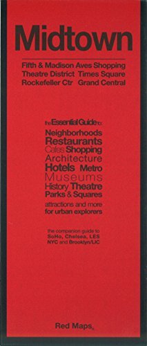 Red Maps MIDTOWN & TIMES SQUARE NYC Street Map and Shopping Guide by ...
