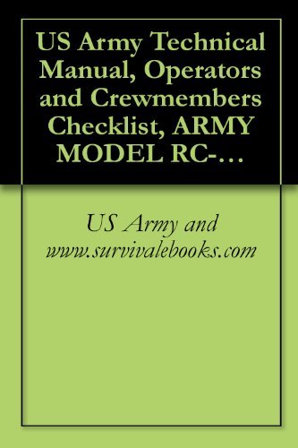 US Army Technical Manual, Operator's and Crewmember's Checklist, ARMY ...