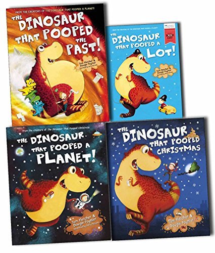 The Dinosaurs That Pooped Collection 4 Books Pack Set by Tom Fletcher ...