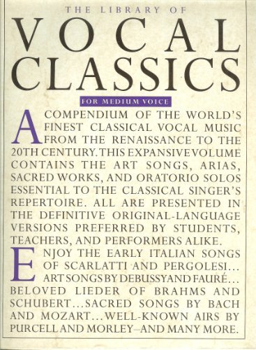 The Library of Vocal Classics for Medium Voice by Amy Appleby | Goodreads