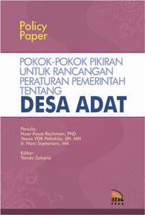 Pokok-Pokok Pikiran Untuk Rancangan Peraturan Pemerintah Tentang Desa ...