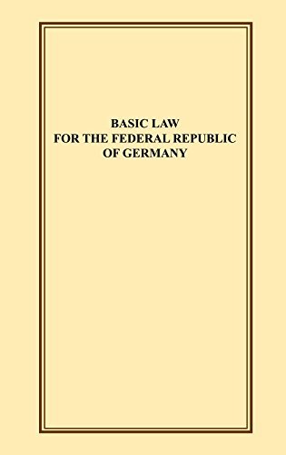 Basic Law for the Federal Republic of Germany by Bundestag and ...