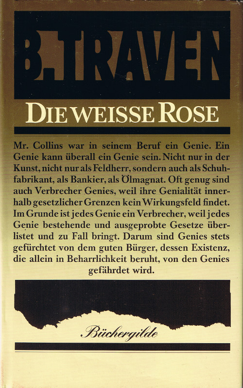 Die Weisse Rose by B. Traven | Goodreads
