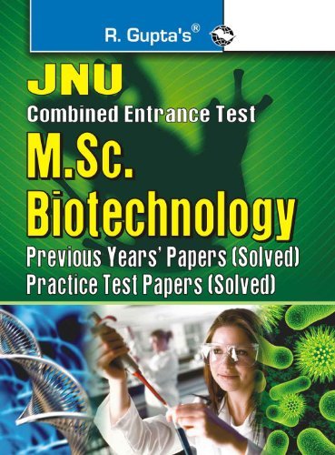 JNU - M.Sc. Biotechnology Combined Entrance Examination Guide: Previous ...