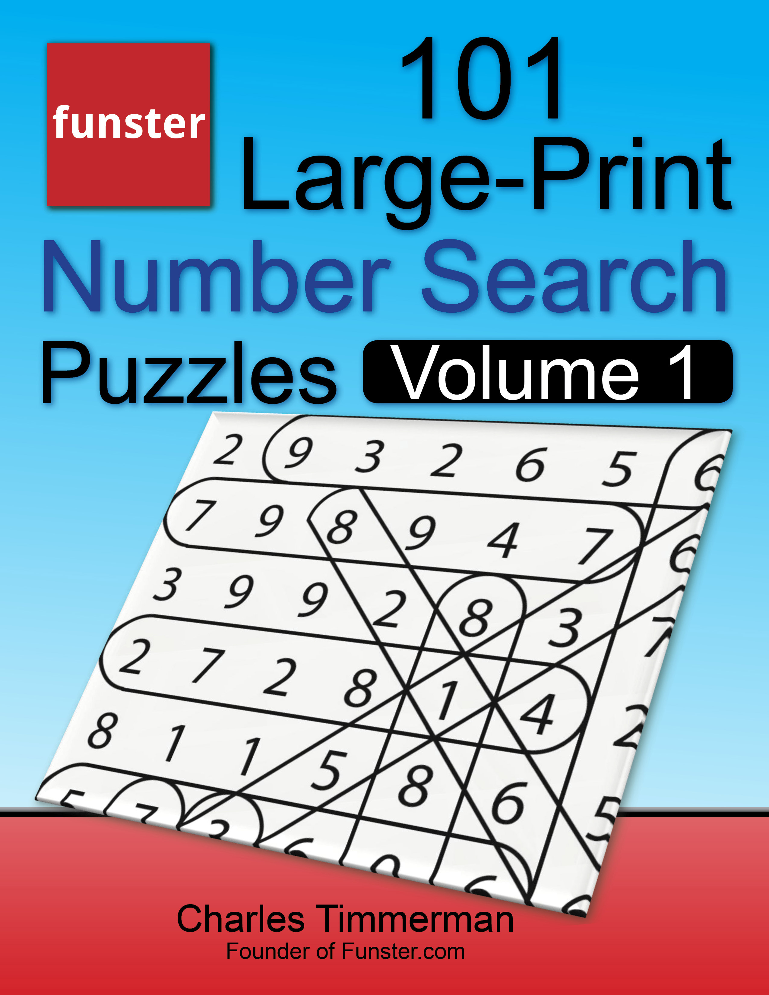 Funster 101 Large-Print Number Search Puzzles, Volume 1: Hours of brain ...