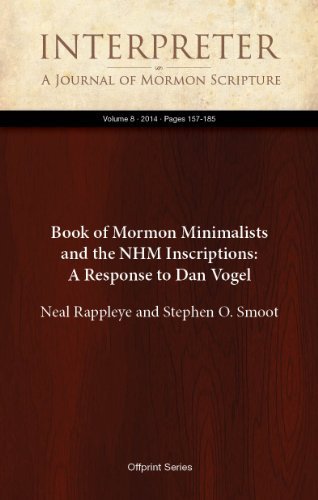 Book of Mormon Minimalists and the NHM Inscriptions: A Response to Dan ...