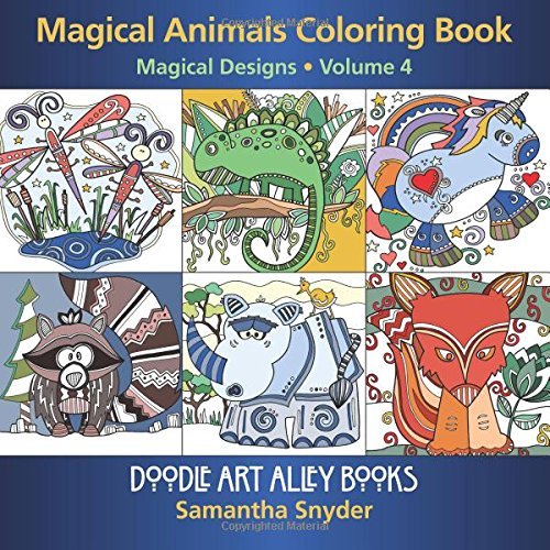 Magical Animals Coloring Book: Magical Designs by Samantha Snyder ...