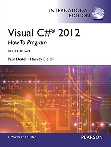 Visual C# 2012 How to Program by Harvey M. Deitel | Goodreads
