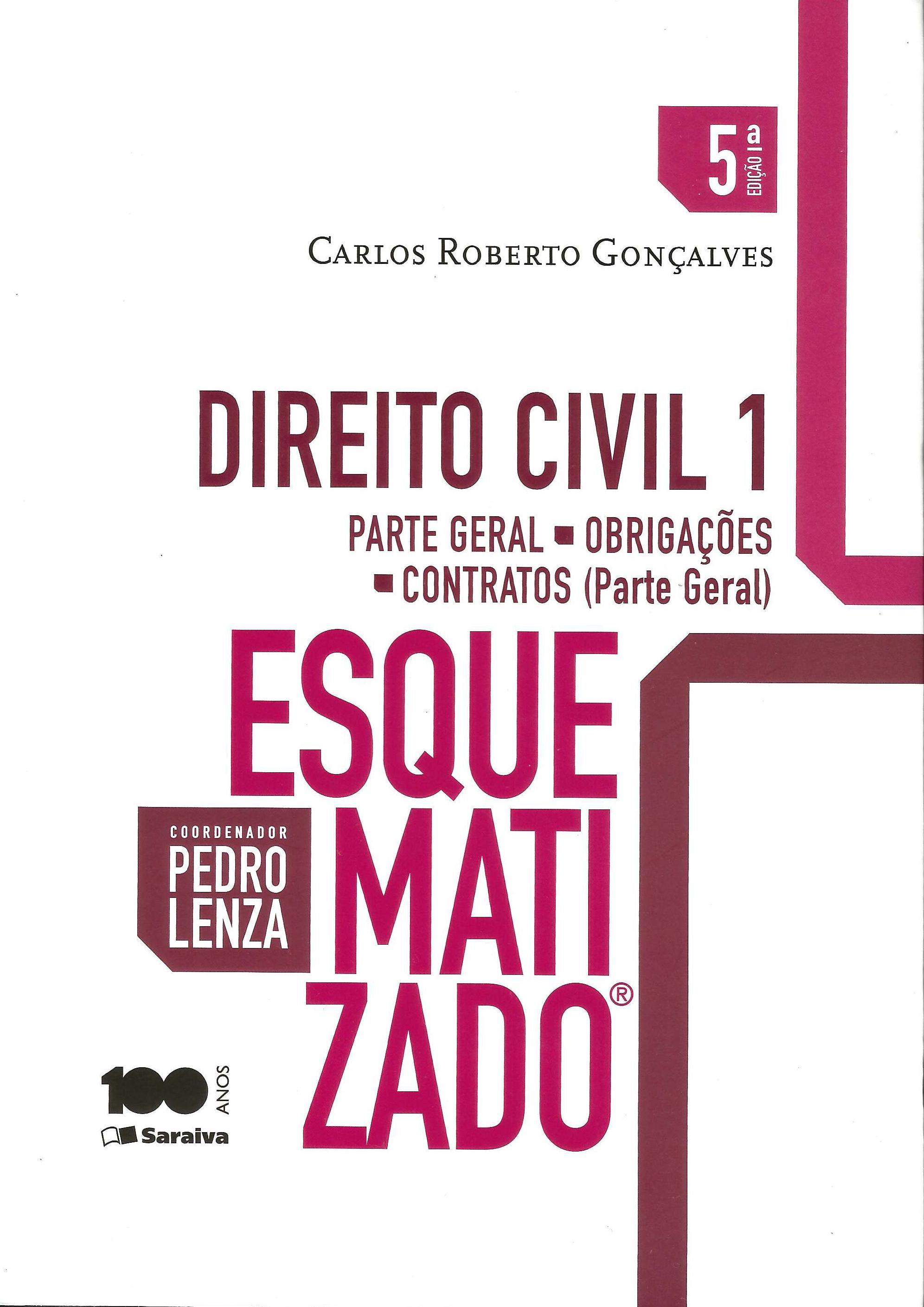 Direito civil 1 esquematizado: parte geral - obrigações - contratos by ...