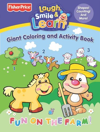 Fisher Price Laugh, Smile & Learn Giant Coloring and Activity Book Fun ...