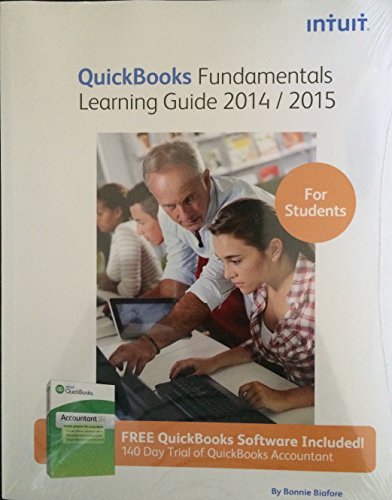 QuickBooks Fundamentals Learning Guide For Students 2014/2015 by Bonnie ...