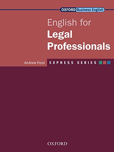 Express Series English for Legal Professionals by Andrew Frost | Goodreads