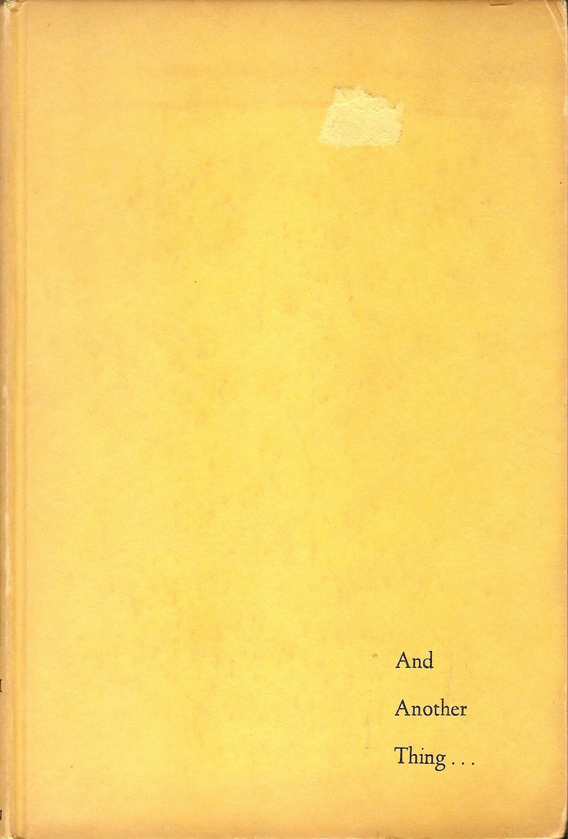 And Another Thing by Robert Paul Smith | Goodreads