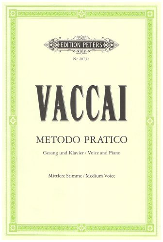 Metodo Pratico Di Canto Italiano for Voice and Piano Medium Voice by ...