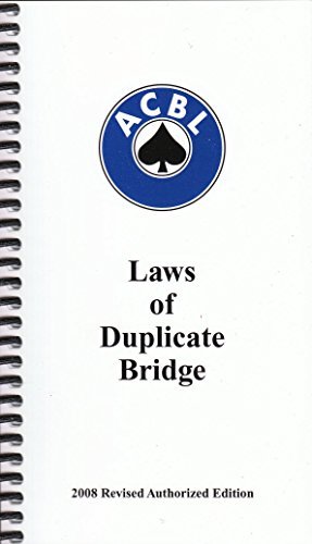 Laws of Duplicate Bridge by ACBL (American Contract Bridge League ...