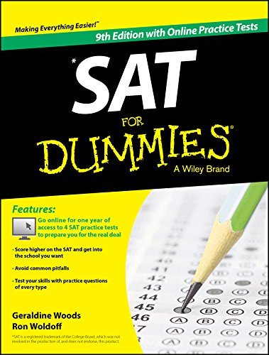 SAT For Dummies: Book + 4 Practice Tests Online by Geraldine Woods ...