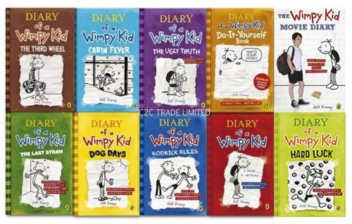 A Diary Of a Wimpy Kid 10 Books Collection [Paperback] by by Jeff ...