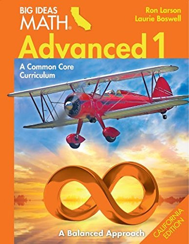 Big Ideas Math Advanced 1 A Balanced Approach by Ron Larson | Goodreads