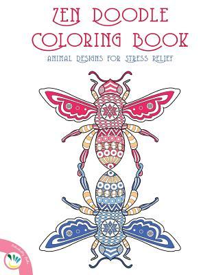 Zen Doodle Coloring Book: Animal Designs for Stress relief by ...