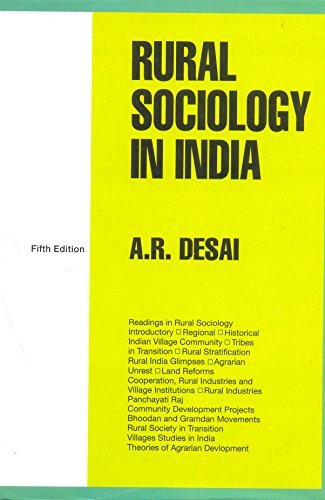 Rural Sociology in India by A.R. Desai | Goodreads