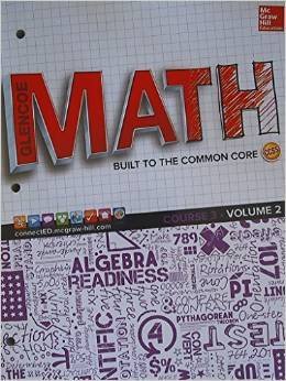 Glencoe Math, Course 3, Student Edition, Volume 2 by McGraw-Hill ...