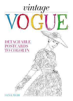 Vintage Vogue: Detachable postcards to color in by Vogue Magazine ...