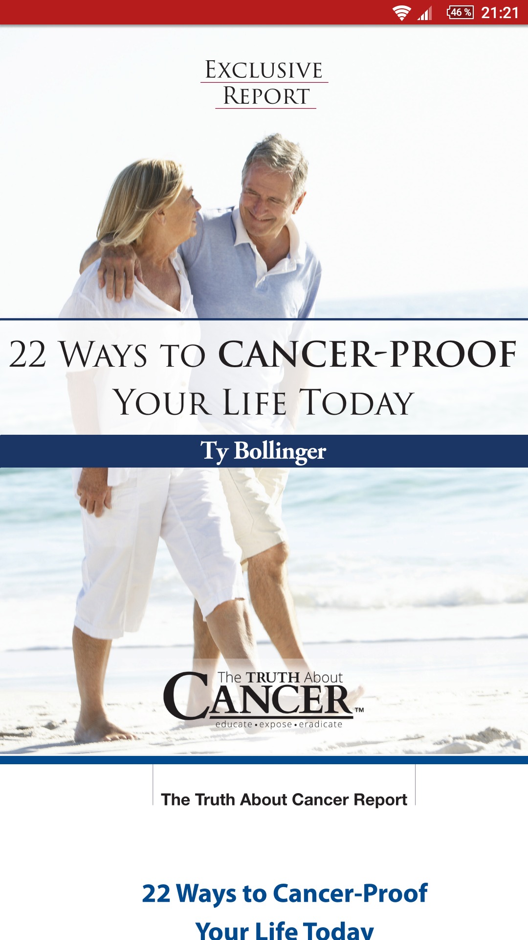 22 Ways to Cancer-Proof Your Life Today by Ty M. Bollinger | Goodreads