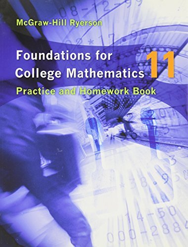 Foundations for College Mathematics 11 Practice and Homework Book by ...