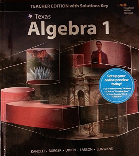 Hmh Algebra by Timothy D. Kanold | Goodreads