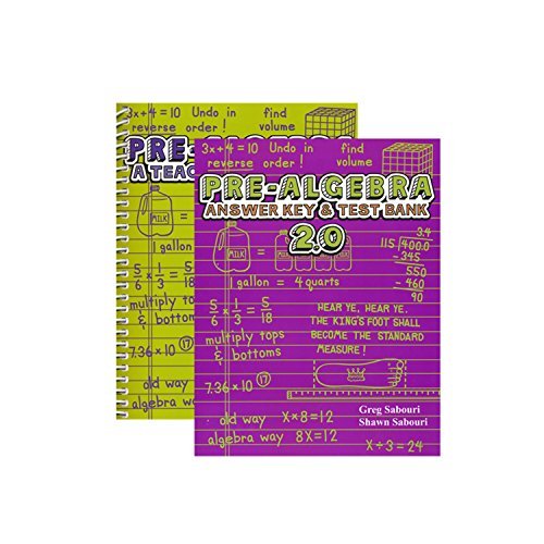 Teaching Text Books PRE Algebra 2.0 Answer Key and Test Bank by Greg ...