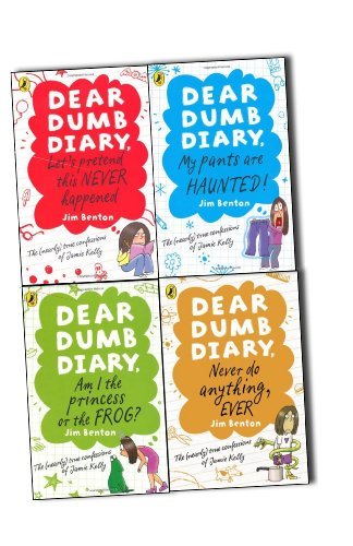 Dear Dumb Diary Jim Benton 4 Books Collection Pack Set(Dear Dumb Diary ...