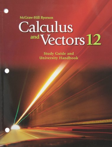 MHR Calculus and Vectors 12 Study Guide and University Handbook by ...