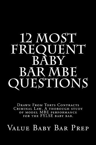 12 Most Frequent Baby Bar MBE Questions by Ijoma Jideofo S. Obi | Goodreads