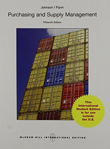 Purchasing and Supply Management, 15e by P. Fraser Johnson | Goodreads