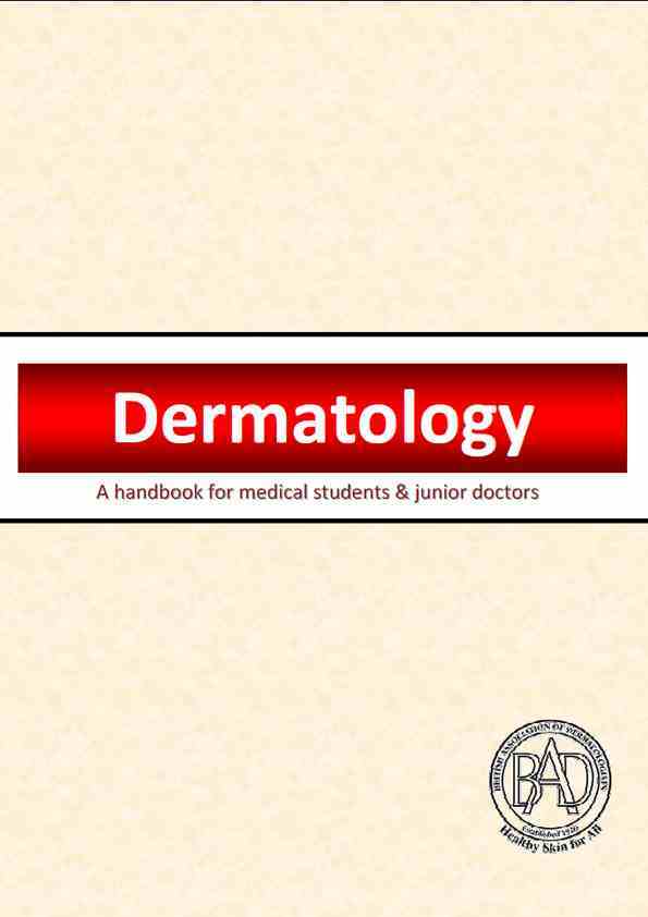 Dermatology, a handbook for medical students & junior doctors by Nicole ...